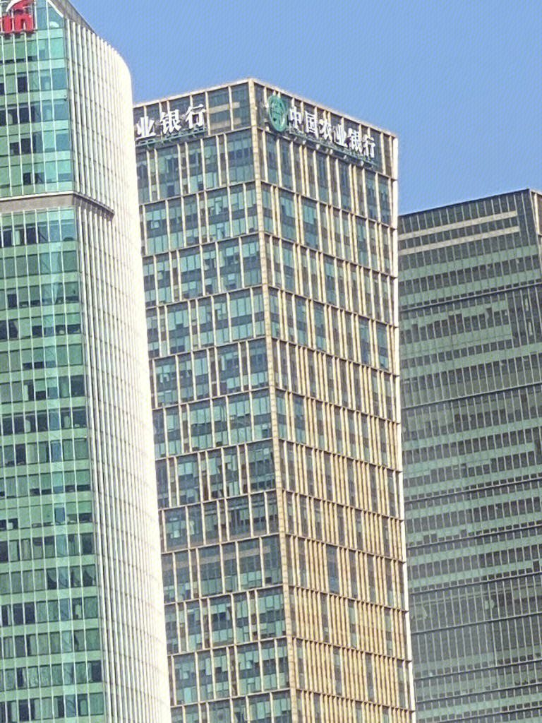 中国农业银行 陆家嘴 浦东 金融区 写字楼 高楼 大厦 上海 城市-罐头图库
